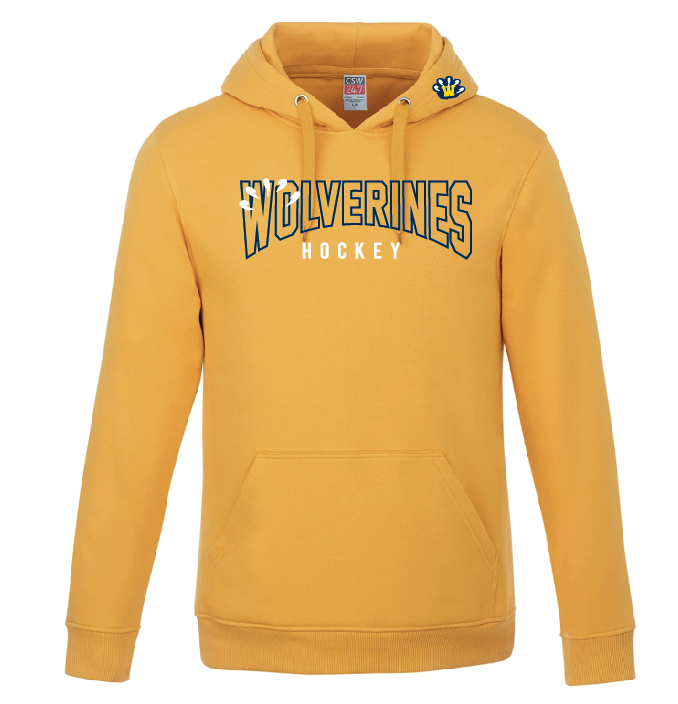 WOLVERINE TEAM SWAG • ADULT Appliqué Hood – M&M Transfers and Design